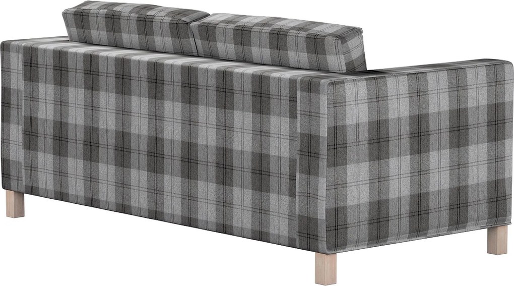 Potah na pohovku IKEA Karlanda rozkládací, krátký barva šedá látka pletený vzor, vzorované