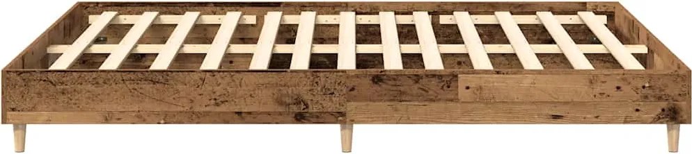 Rám postele bez matrace Staré dřevo 150x200 cm kompozitní dřevo 3328715