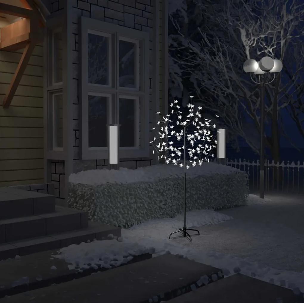 vidaXL Vánoční strom 120 LED světlo třešňový květ 150 cm [51262] Barva: Studená bílá