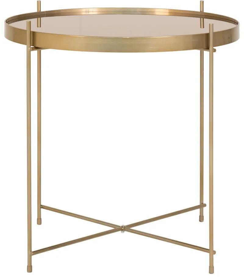 Kulatý konferenční stolek ve zlaté barvě ø 48 cm Venezia - House Nordic