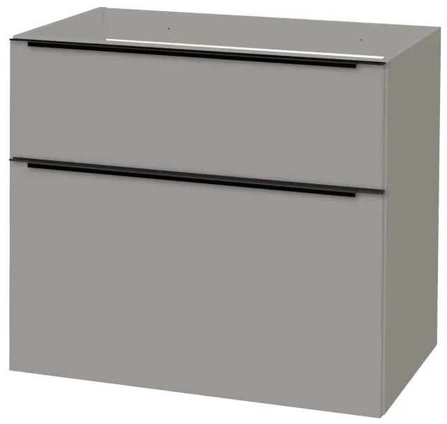 Mereo Mereo, Mailo, koupelnová skříňka 81 cm, bílá, dub, antracit, CN571SB