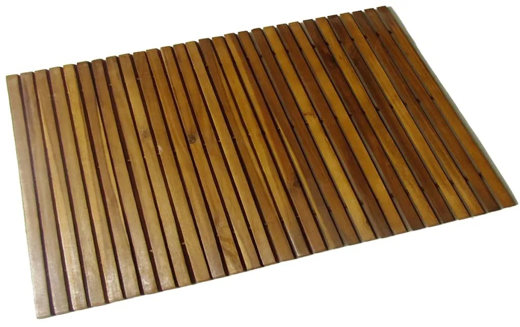 41586 vidaXL Koupelnová předložka z akáciového dřeva 80 x 50 cm