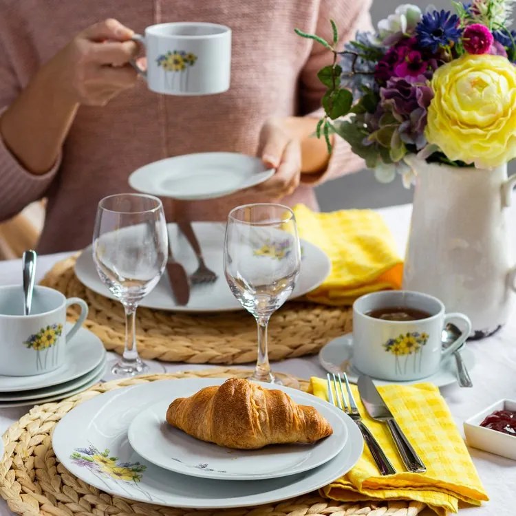 Lunasol - Porcelánový set Wild Flowers 18 ks (453051)