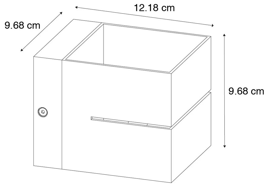 Sada 2 chytrých nástěnných lamp tmavě bronzová 9,7 cm vč. Wifi G9 - Transfer Groove