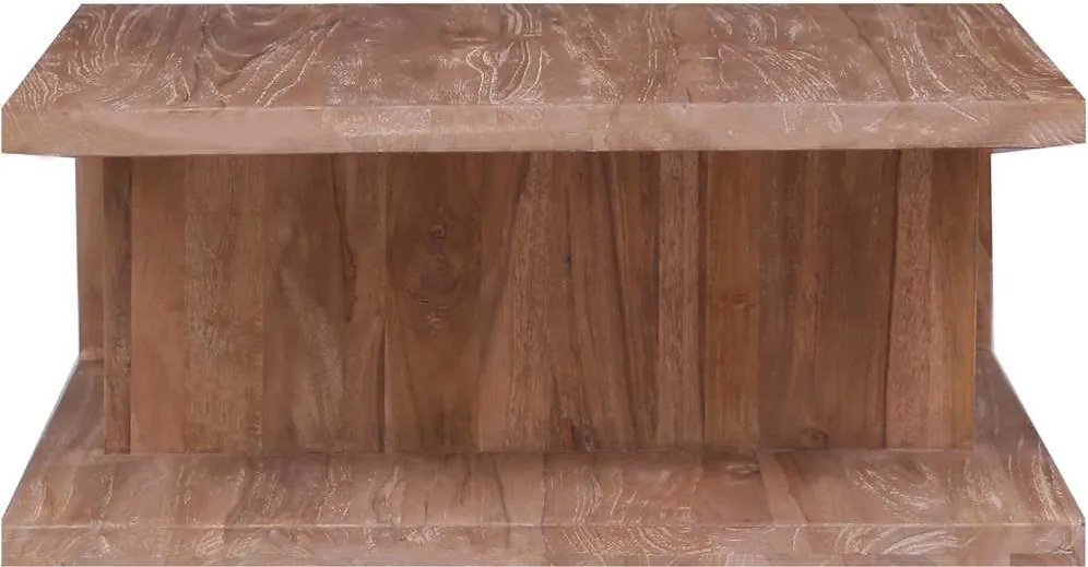 Konferenční stolek 70 x 70 x 30 cm masivní teakové dřevo 287898