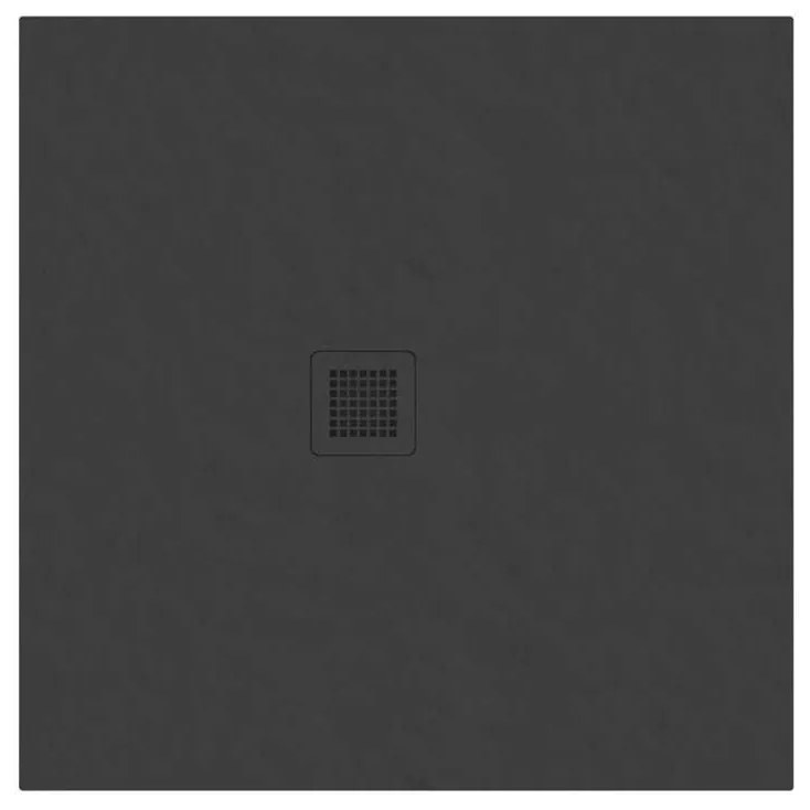 Ravak - Sprchová vanička 80x80 cm, matná černá XA034433010