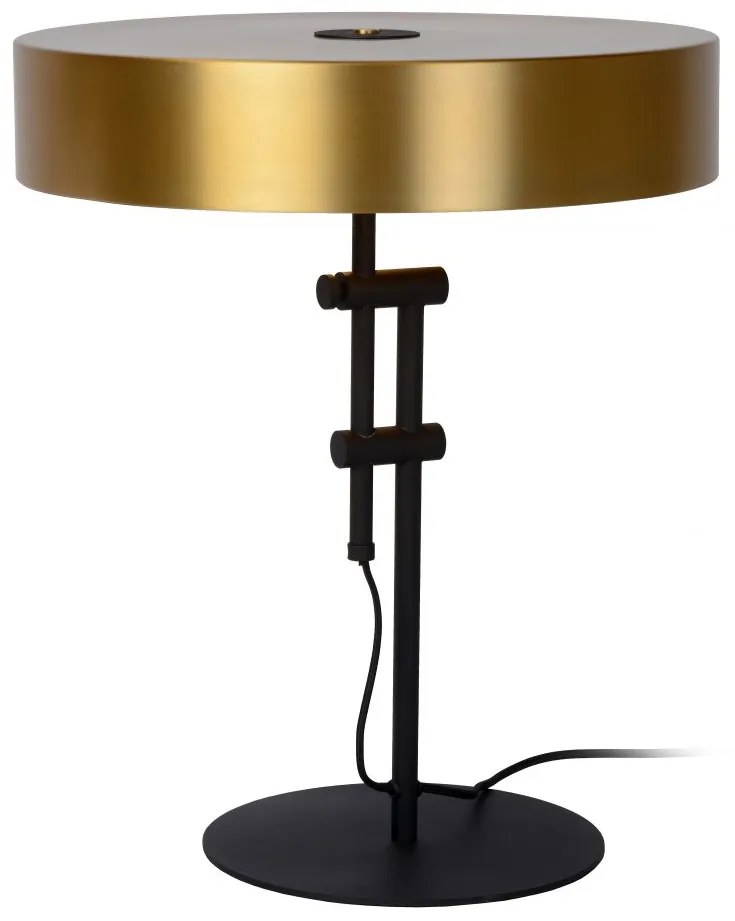 Lucide 30570/02/02 GIADA stolní lampa 2x E27 / 40W matná černá / mosaz Lampy a lampičky na noční stolek