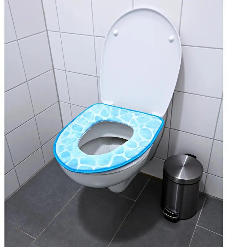 Polstrované sedátko na WC, modrá - modrá
