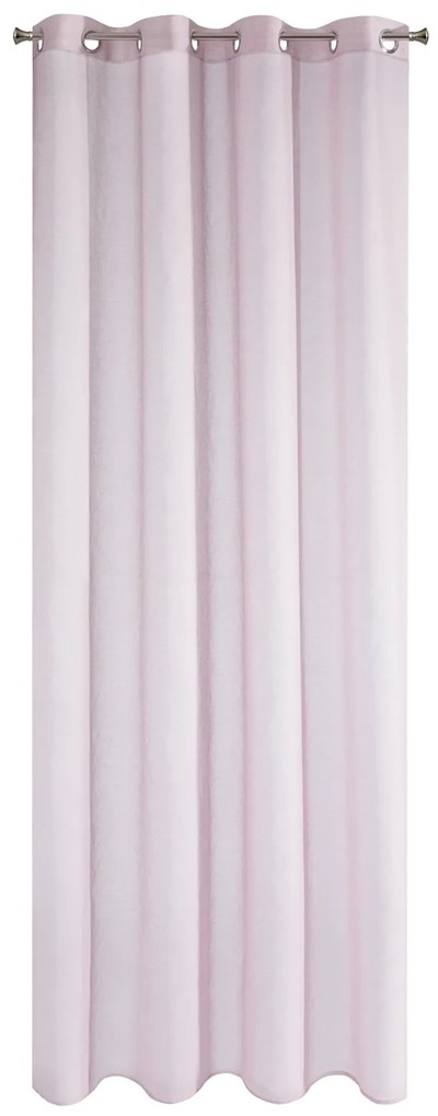 ZÁCLONA NA KROUŽCÍCH ESIM 140X250 CM RŮŽOVÁ