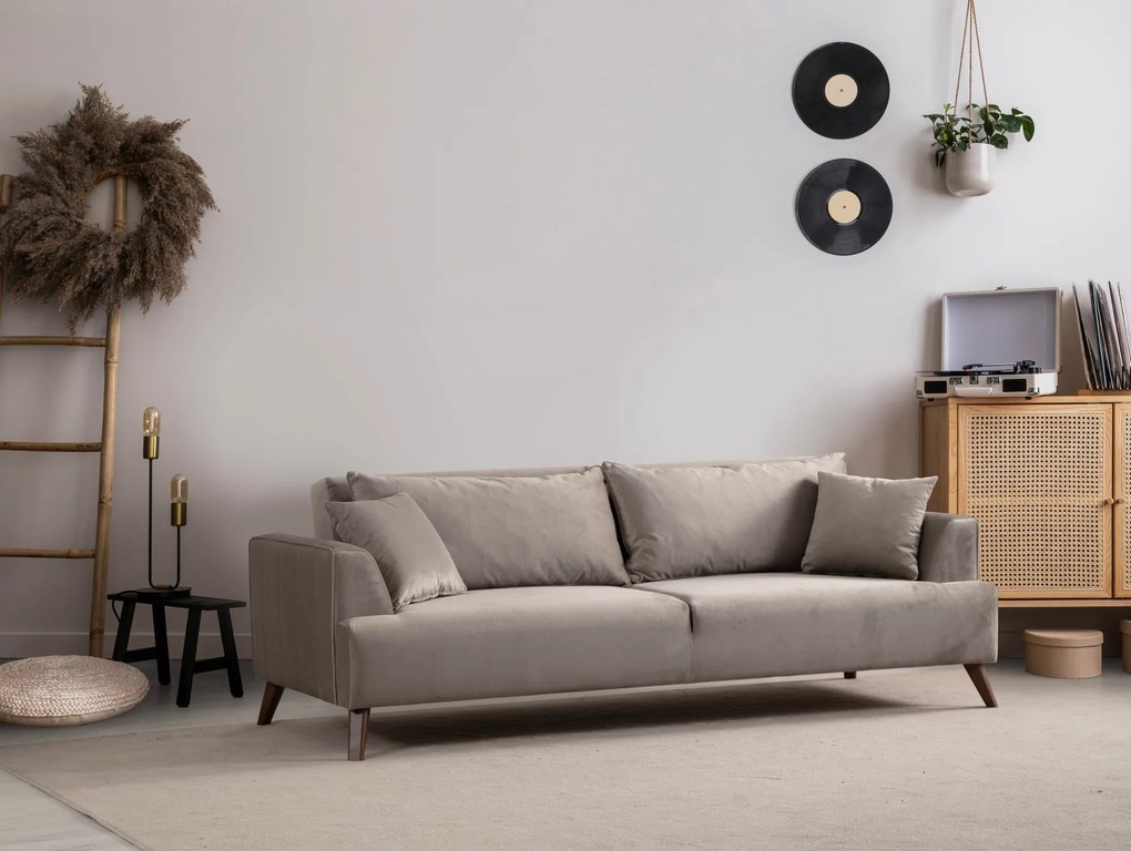 Hanah Home Třímístná pohovka BUHARA světle šedá