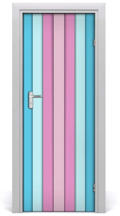 Fototapeta na dveře barevné pásy 75x205 cm