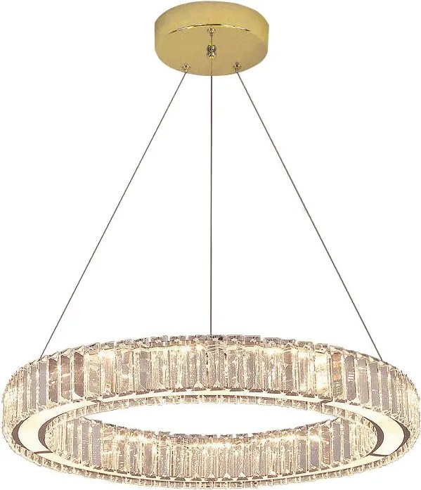 Toolight Toolight, LED závěsné svítidlo 24W 4000lm APP1079-CP, zlatá, OSW-08891