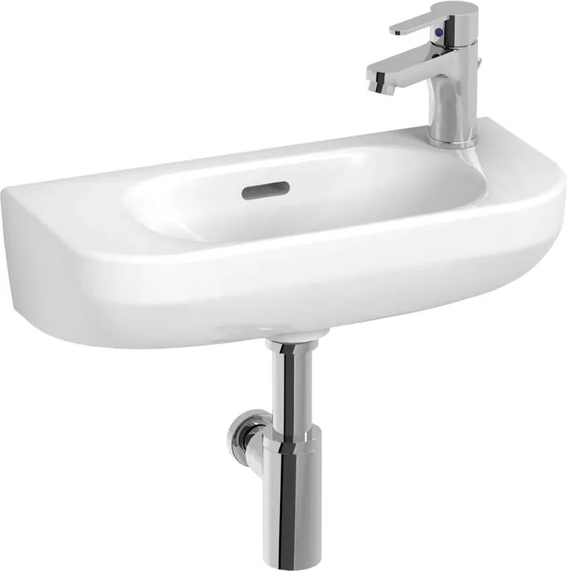 Jika Deep by Jika - Umývátko 50x23 cm, s přepadem, s otvorem pro baterii vlevo, bílá H815082000J051