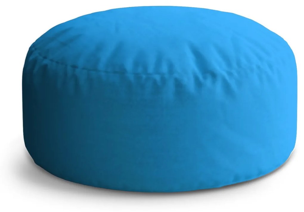 Sablio Taburet Circle Azurová: 38x48 cm
