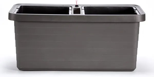 Samozavlažovací velkoobjemový truhlík Berberis DUO antracit 80 cm