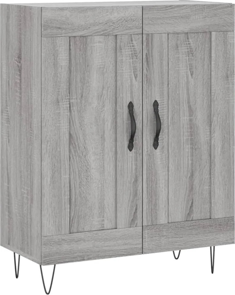 Skříň highboard šedá sonoma 69,5 x 34 x 180 cm kompozitní dřevo 3199719