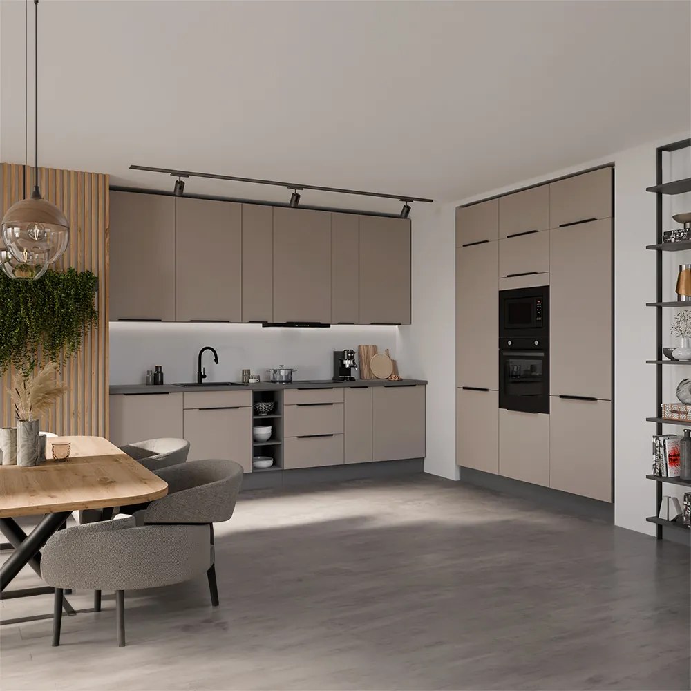 ARIA ta | dolní skříňka 80 ZL 1S dřezová | 80 cm | PREMIUM BOX | antracit/béžová