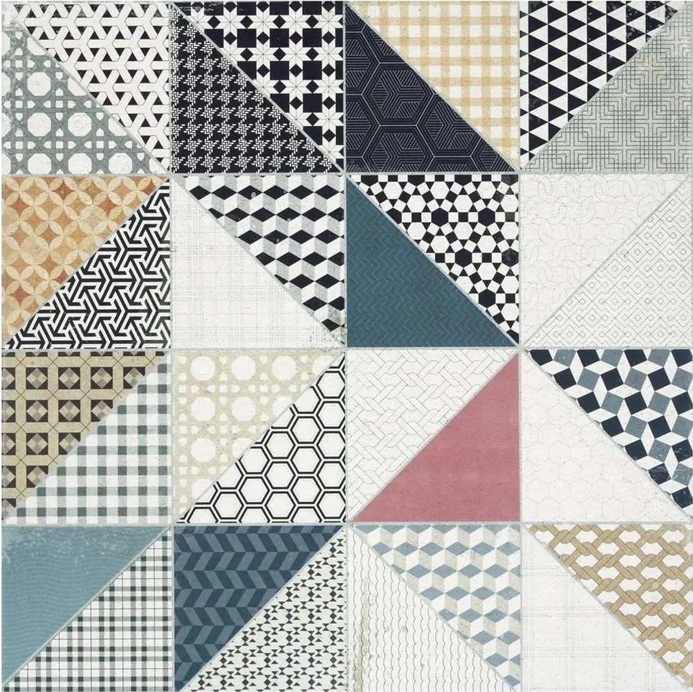 RAKO Deco - Dlažba 59,8x59,8 cm, mix barev DAK63659