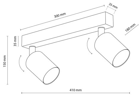 Bodové svítidlo NEX 2xGU10/10W/230V béžová