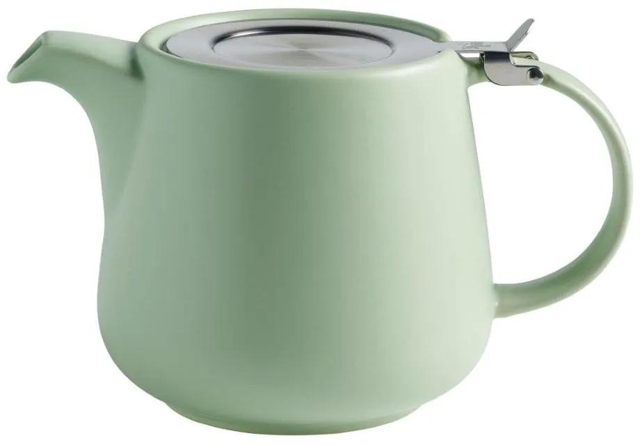 Zelená porcelánová čajová konvice se sítkem Maxwell &amp; Williams Tint, 1,2 l