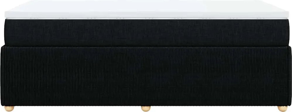 Box spring postel s matrací černá 90x200 cm textil 3285541
