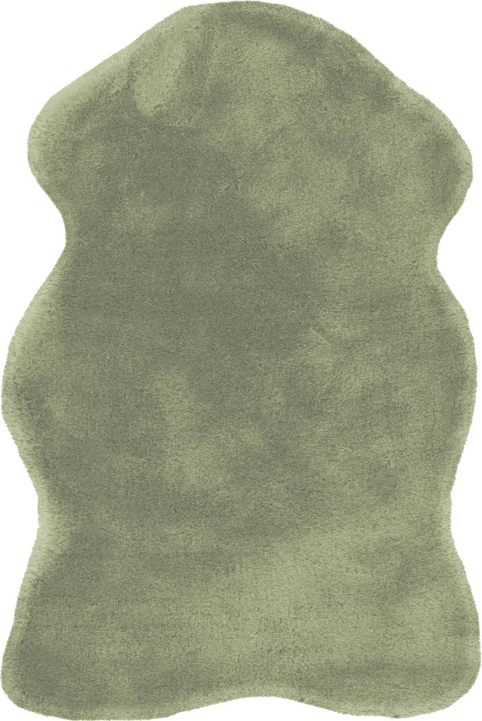 XXXLutz UMĚLÁ KOŽEŠINA, 60/90 cm, mátově zelená - Online Only koberce & rohožky - 005937116502