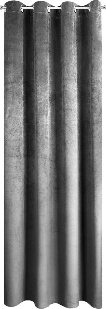 ZATEMŇOVACÍ ZÁVĚS NA KROUŽCÍCH PIERRE 140X250 CM ŠEDÝ