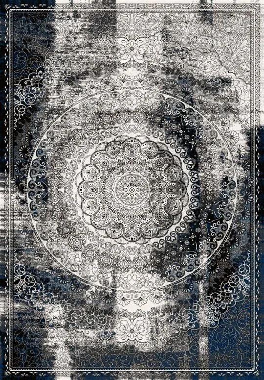 Kusový koberec vlněný Agnella Agnus Currus Černý Šedý Rozměr: 160x240 cm