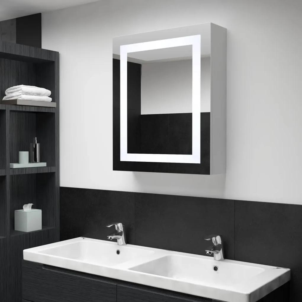 LED koupelnová skříňka se zrcadlem 50 x 13 x 70 cm,  285116