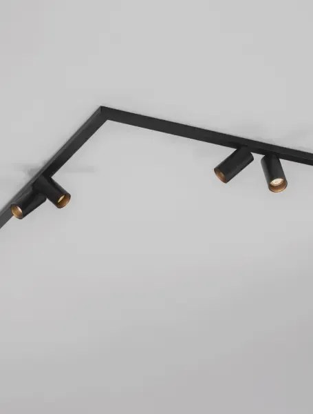 Minimalistické bodové svítidlo Oso 8 Černá