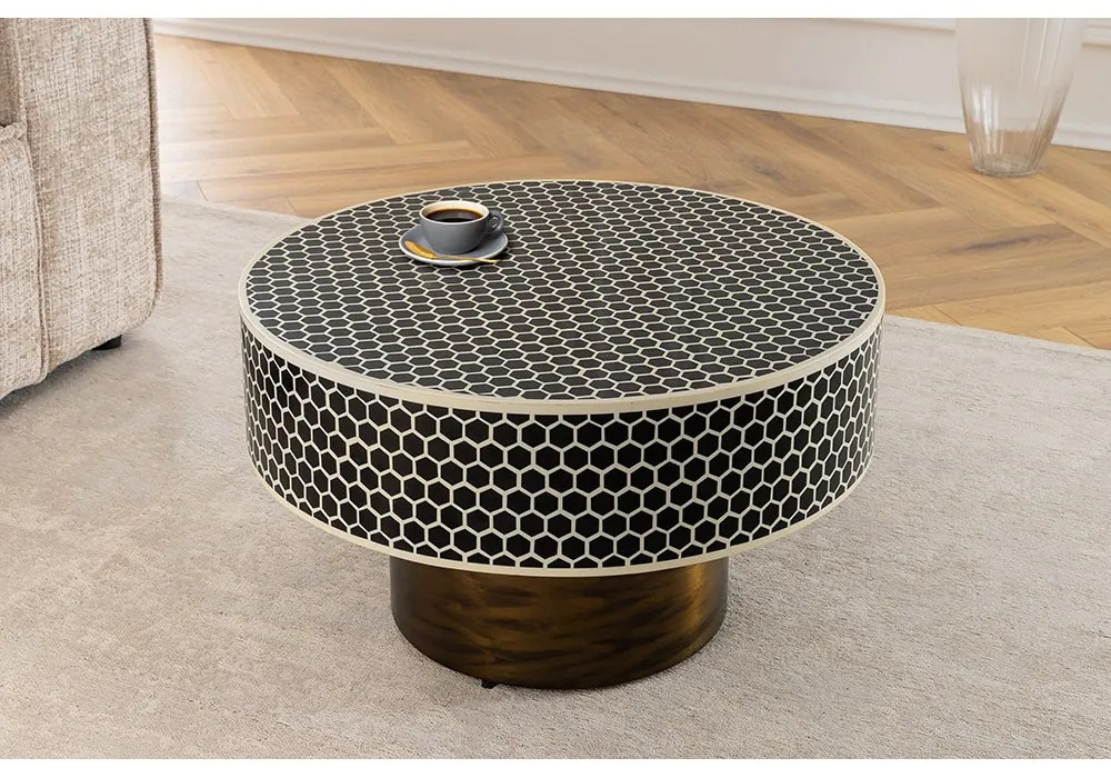 Massive home | Kulatý konferenční stolek HARMONY NATURE 60cm