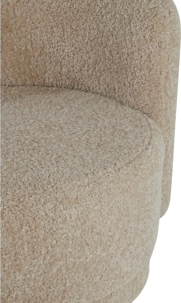 Béžová pohovka z textilie bouclé 175 cm Amelie – Light & Living