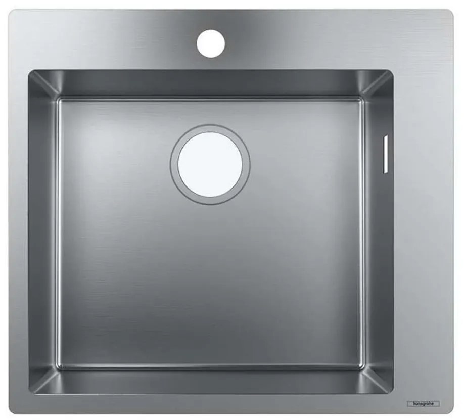 Hansgrohe - Vestavný dřez S711-F450, nerezová ocel 43301800