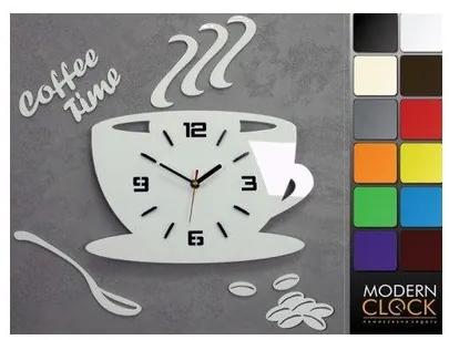 M.Clock Nástěnné akrylové 3D kuchyňské hodiny 64x43cm různé barvy Barva: Modrá