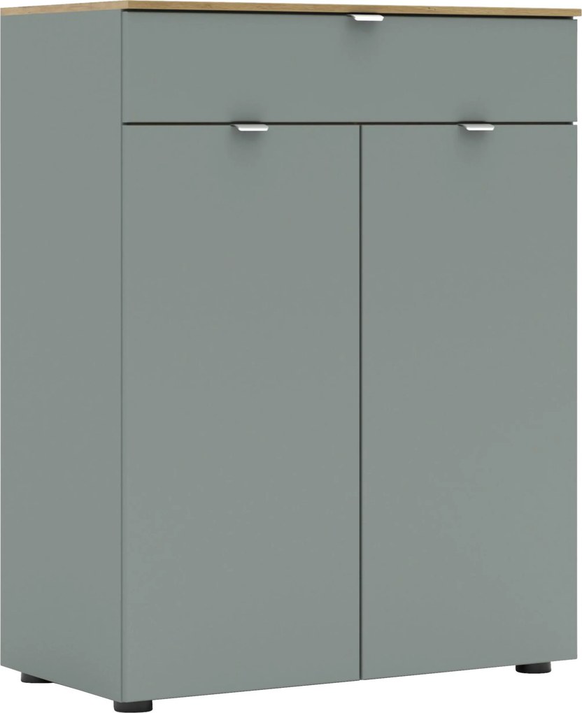 XXXLutz KOMODA, rákosová zelená, 78/101/41 cm - Šuplíkové komody - 002737046135