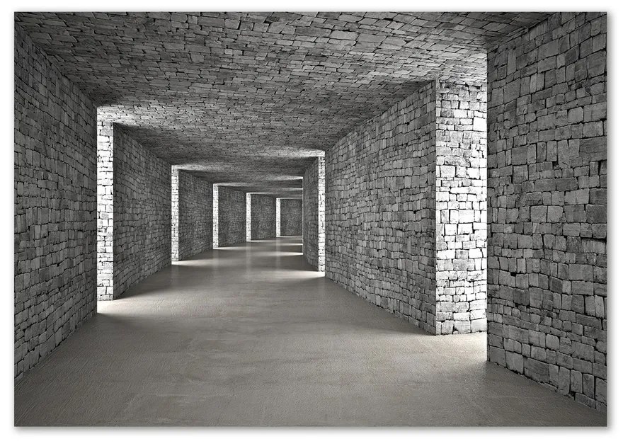 Wallmuralia Foto obraz akrylové sklo Tunel z cihel 100x70