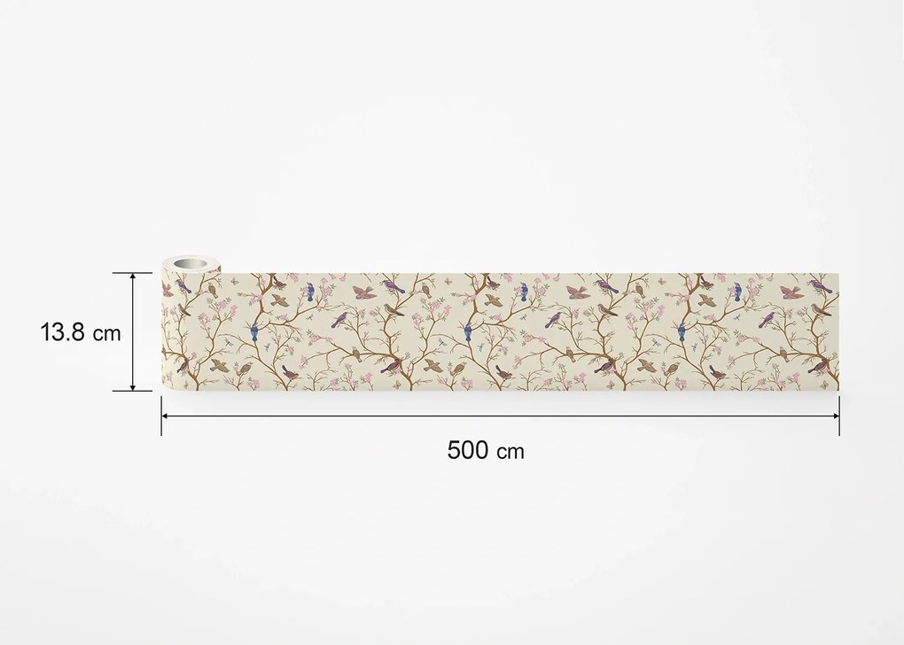 Samolepící bordura na zeď Zpěv Stromů | 5 m x 13.8 cm | DWB8413