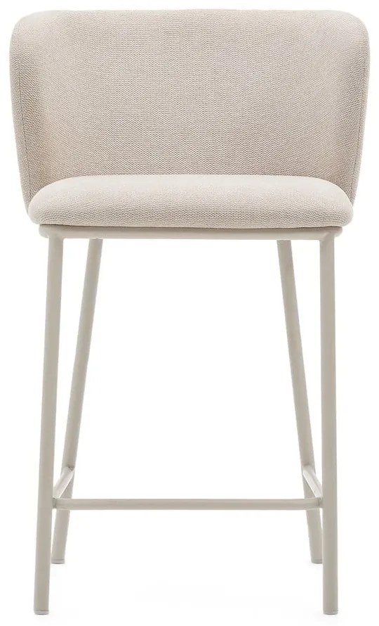Béžová barová židle (výška sedáku 65 cm) Ciselia – Kave Home