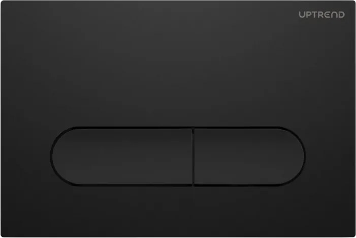 UPTrend Ovládací tlačítko pro WC podomítkové moduly YOSEMITE MATTE BLACK UP004‑U18, černá mat