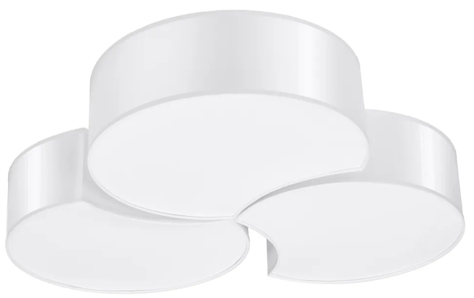 Sollux Lighting Stropní svítidlo CIRCLE 3B bílé