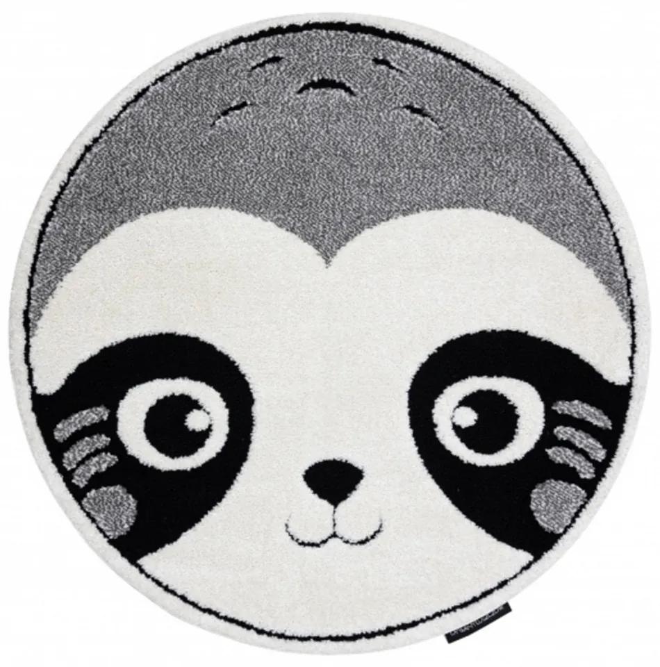 Kusový koberec Panda krémový kruh, Velikosti 120cm