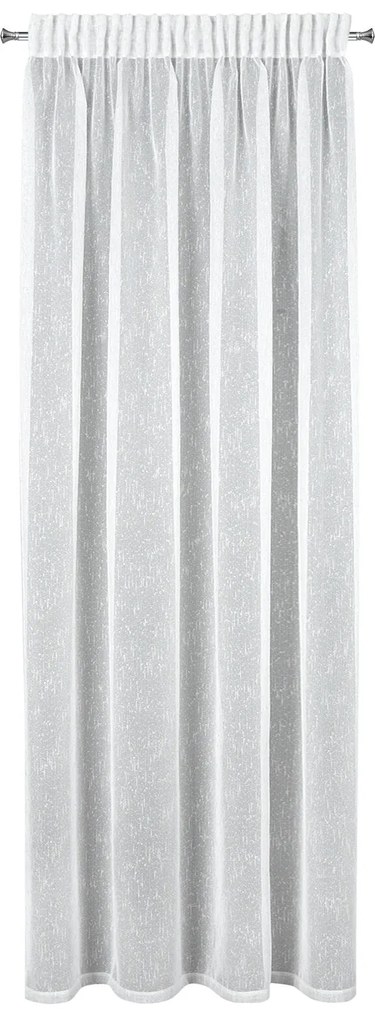 ZÁCLONA NA PÁSCE KELLY 140X270 CM BÍLÁ