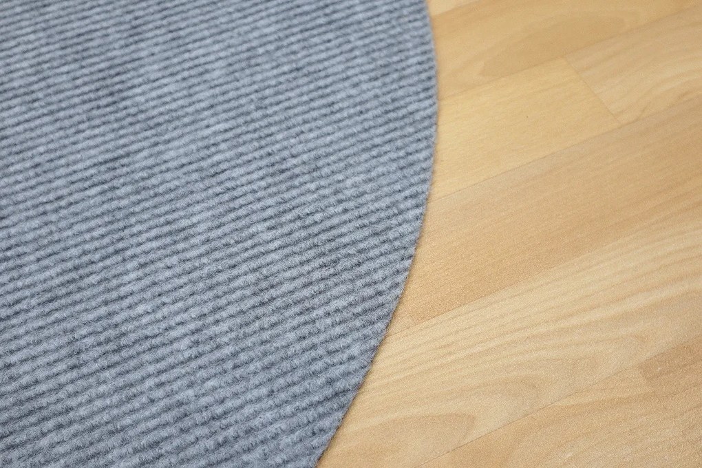 Vopi koberce Kusový koberec Quick step šedý kruh - 160x160 (průměr) kruh cm