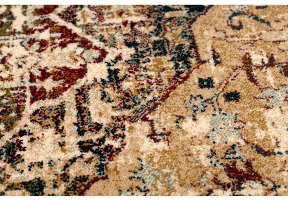 Vlněný kusový koberec Kalar béžovo zelený 170x235cm