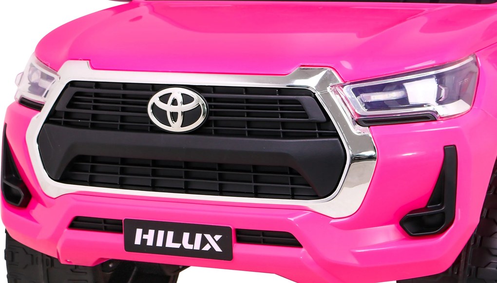 Ramiz Elektrické auto Toyota Hilux pro děti růžové + pohon 4x4 + dálkové ovládání