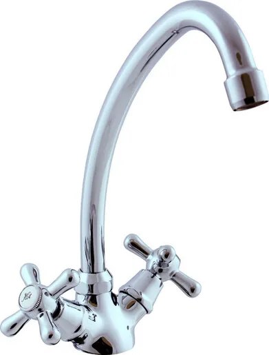 RAV SLEZÁK Morava dřezová baterie s otočným ramínkem chrom mk120.0/1 MK120.01