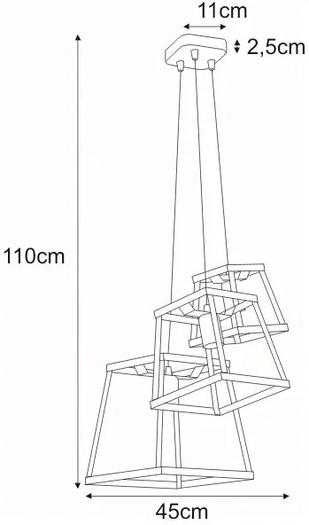 Závěsné svítidlo K-4130 z řady TEDY