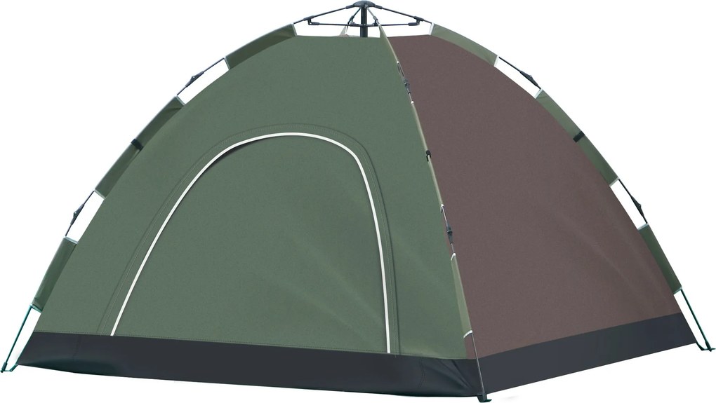 Outsunny Pop-Up Stan pro 4 Osoby, Plážový Stan s Taškou, Háčky na Světlo a Úložnými Kapsami, UV Ochrana, 210x210x135 cm