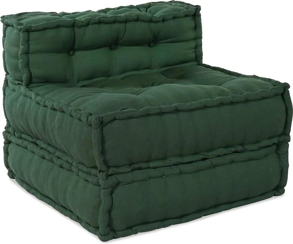 Modulová pohovka Textil Zelená 210 x 70 x 56 cm 3315077