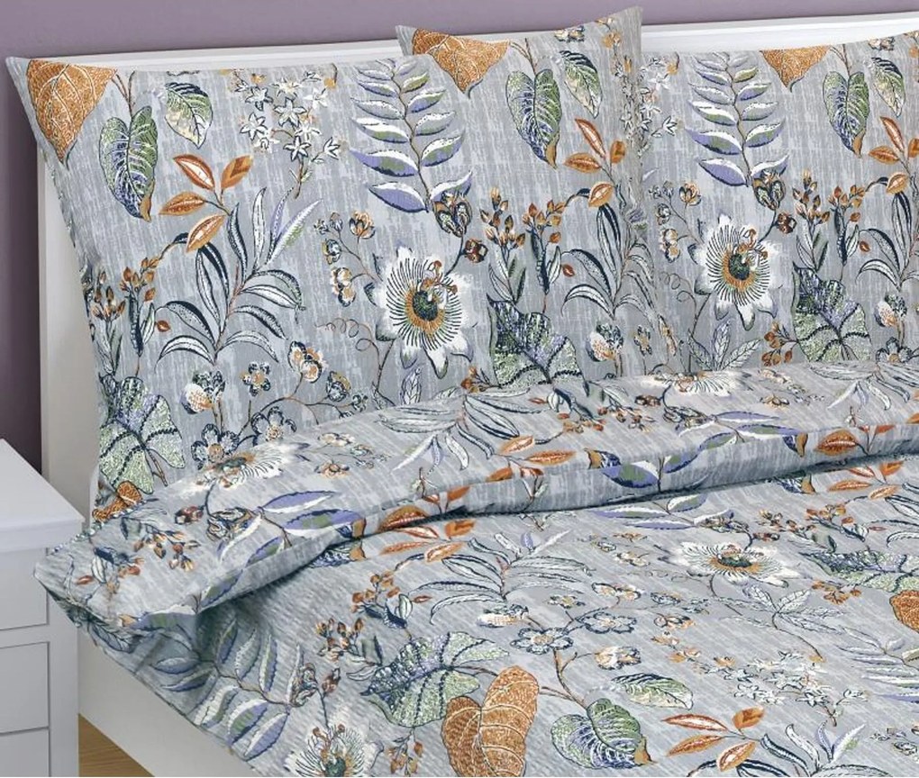 Povlečení krepové Fialová 80/763 - 140x220, 70x90 cm